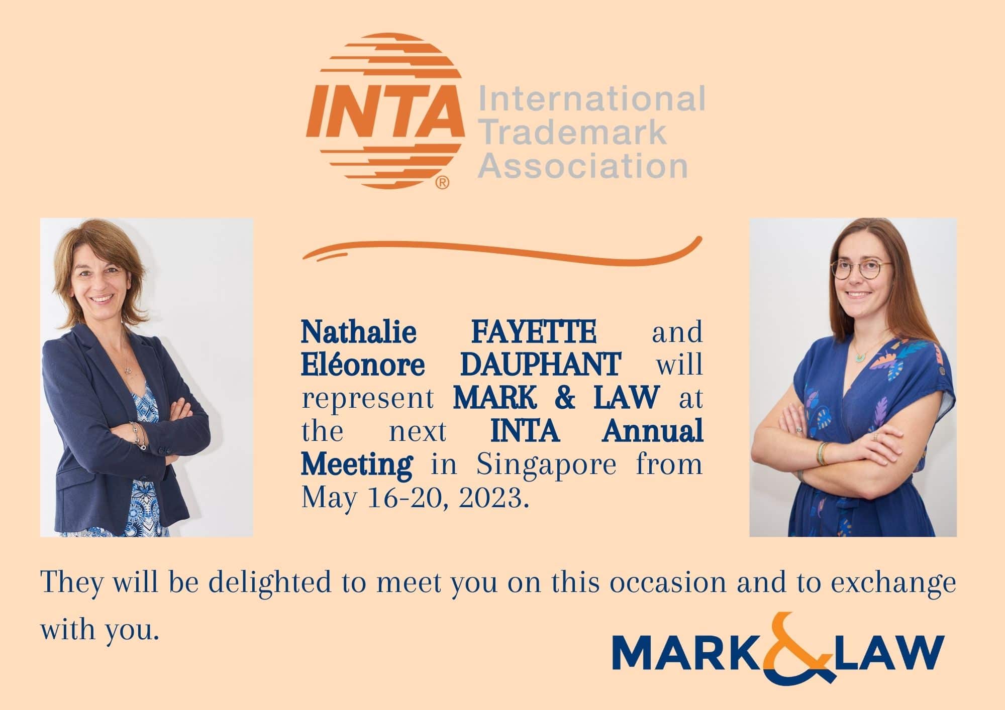 MARK & LAW will be present at the INTA 2023 Annual Meeting - MARK & LAW