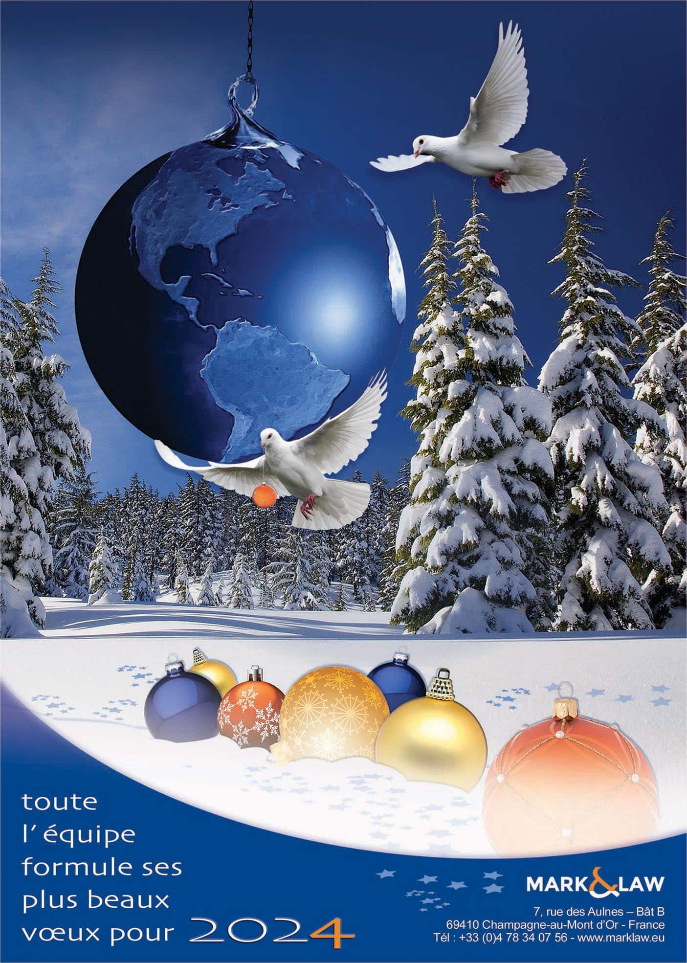 Toute l'équipe MARK & LAW vous présente ses meilleurs vœux pour l'année ...
